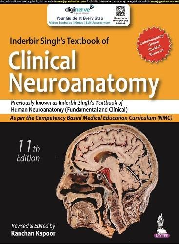 Inderbir Singh’s Textbook of Clinical Neuroanatomy By Kanchan Kapoor | Prithvi Medical Book Store